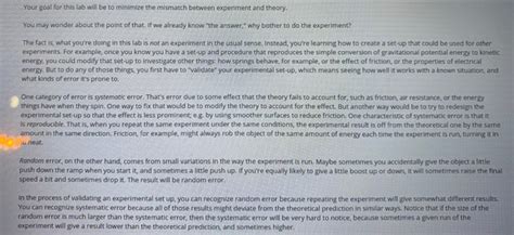 solved this lab while using conservation of energy for t
