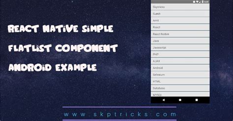 react native flatlist tutorial react native for absolute beginners images