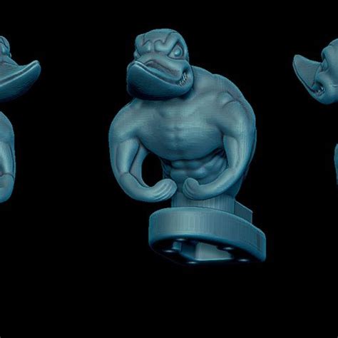 Stl Datei Starke Ente Auf Der Motorhaube・3d Drucker Vorlage Zum