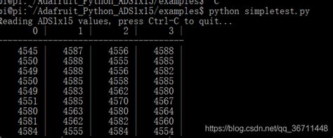 树莓派使用ads1115模拟量读取 报typeerror one character string expected typeerror