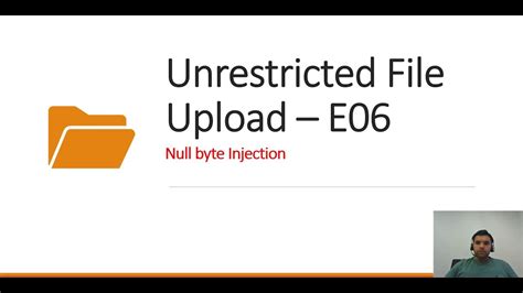 Null Byte Injection File Upload E06 Youtube
