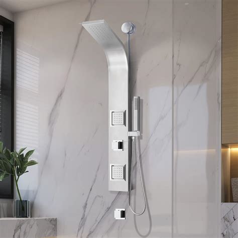 Anzzi Shower Panel 66 Body Massage 3 Jetted Shower Panel System With