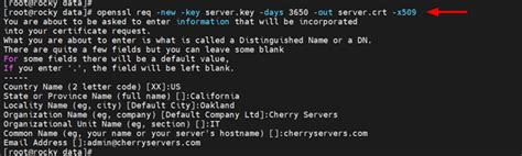 how to configure ssl on postgresql cherry servers