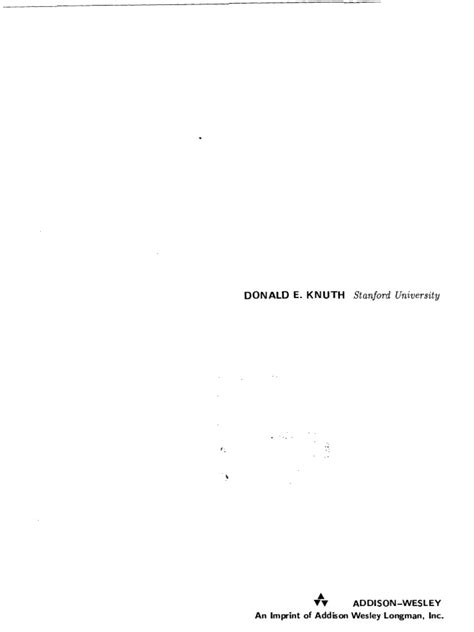 the art of computer programming vol 2 seminumerical algorithms