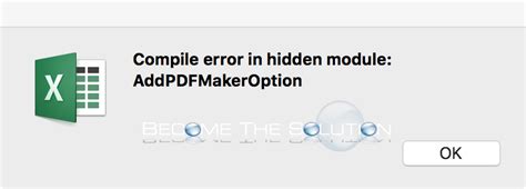 compile error in hidden module addpdfmakeroption excel mac
