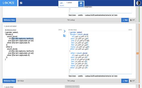 build a tool to support translators based on messageformat