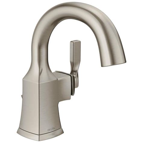 Delta Sawyer Spotshield Brushed Nickel 1 Handle Single Hole Watersense