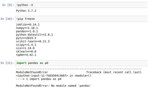 python 3 x jupyter notebook not recognizing pandas event though it is