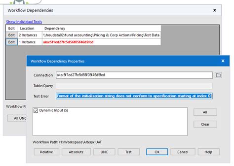 format of the initialization string does not confo alteryx community