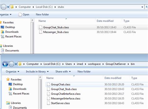 java rmi example group chat implementation