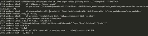 npm install报错 syntaxerror unexpected end of json input