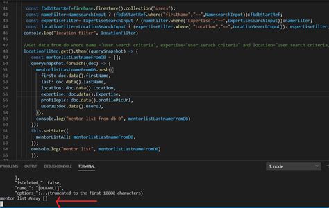 javascript how to query data from firestore with dynamic input react