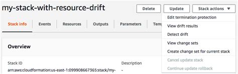 detect drift on an entire cloudformation stack aws cloudformation