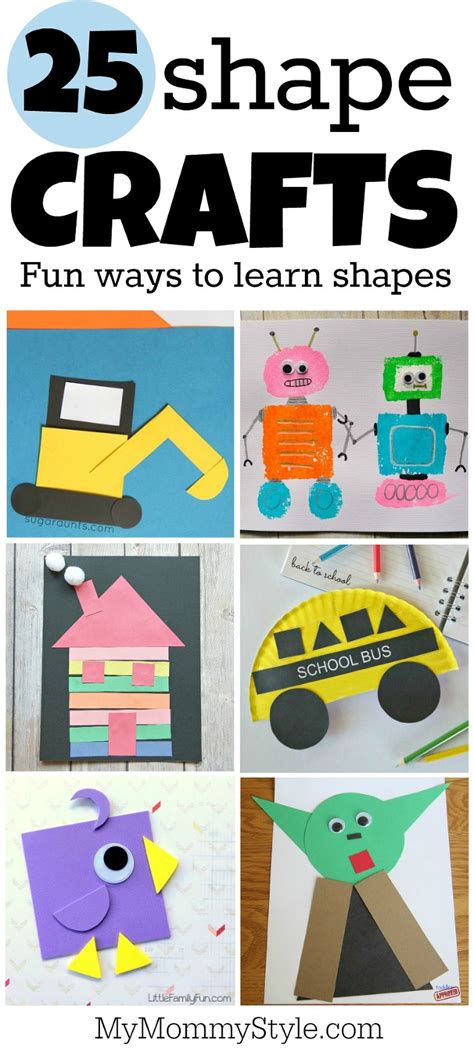25 Shape Crafts My Mommy Style