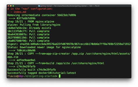 first steps with docker after the installation