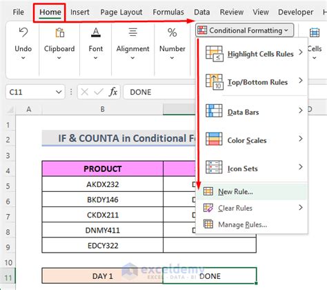 excel conditional formatting formula with if exceldemy