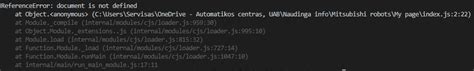javascript referenceerror document is not defined while simple code