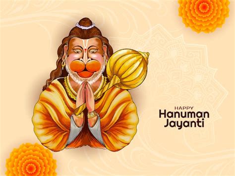 Premium Vector Elegant Happy Hanuman Jayanti Traditional Indian