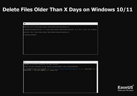 windows future4tech how to automatically delete files older than x days