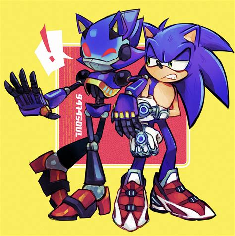 Sonic The Hedgehog Metal Sonic Sonic The Hedgehog And Chaos Sonic