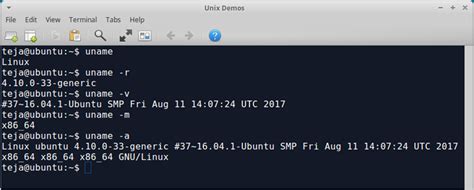 basic unix commands unix tutorial for beginners with