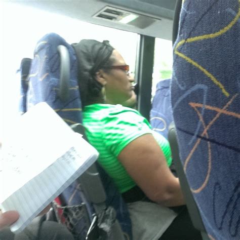 On The Megabus The Guy Sitting Next To This Woman Was Ta… Flickr