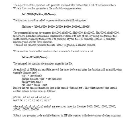 solved the objective of this question is to generate and