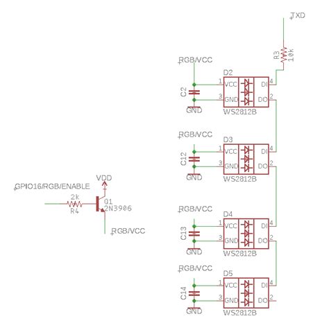 esp8266 using txd pin and neopixel library for rgb leds arduino