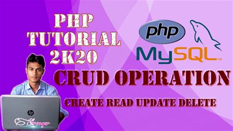 crud operation in php create read update delete youtube
