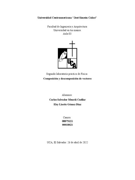 Composición Y Descomposición De Vectores Pdf
