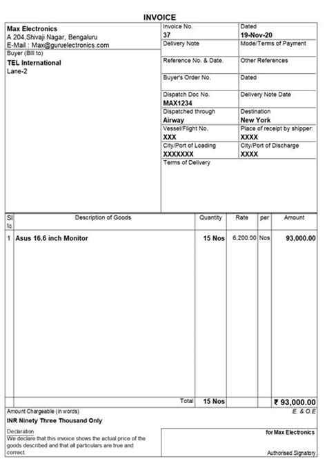 What Are The Different Types Of Invoices For Small Business Tally