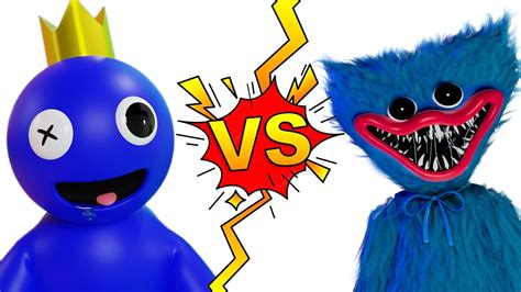 Blue Vs Huggy Wuggy Roblox Rainbow Friends Vs Poppy Playtime Song