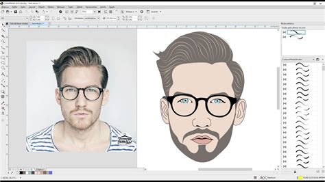 Transformar Foto Em Desenho Caricatura Logomarca Corel Draw Youtube
