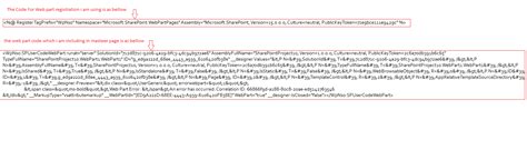 how to add a custom web part to a master page using sharepoint designer