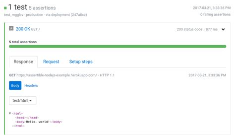 automated api testing with jenkins assertible
