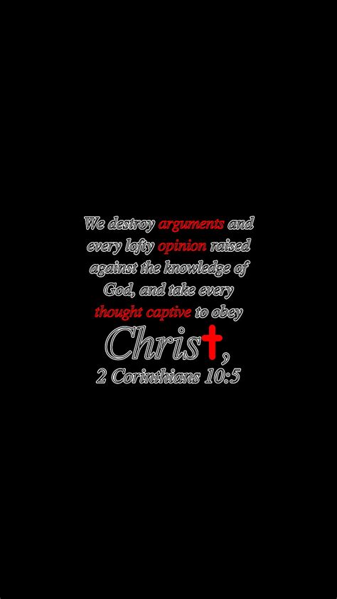 2 Corinthians 10 5 Jesus Christian Bible Cross Biblical Bible