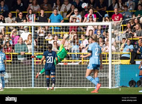 Khiara Keating 35 Gk Of Manchester City Makes A Save During The