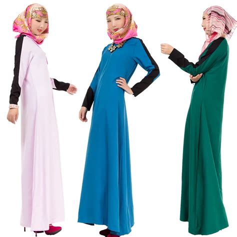 Muslim Women Costumes Adult Muslim Worship Clothes Girl Long Dresses
