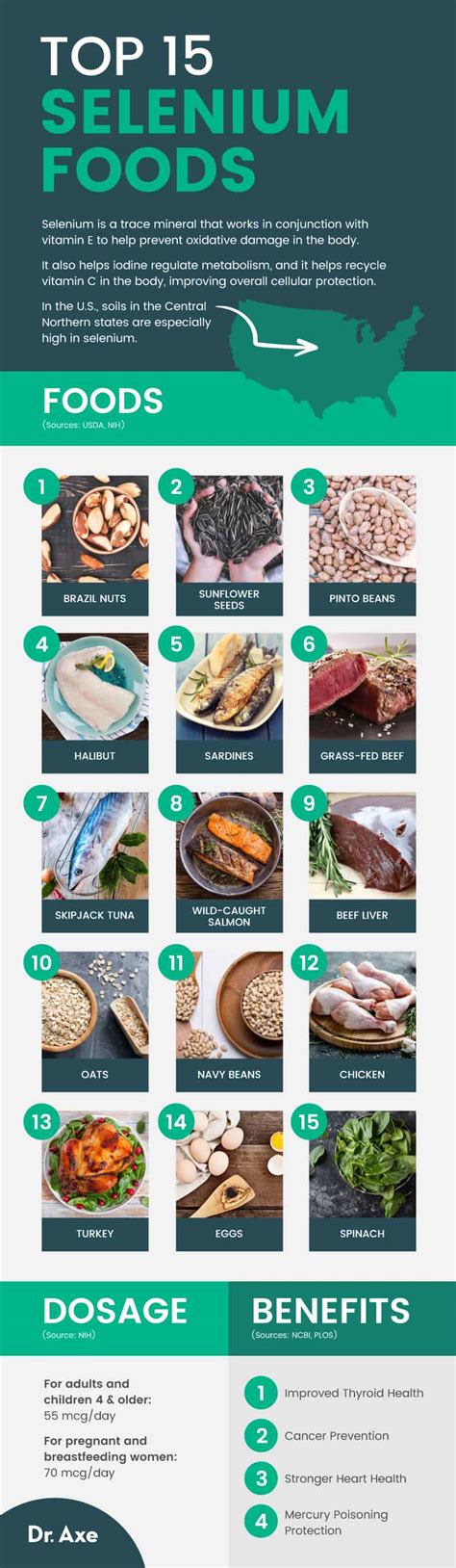 top 15 selenium foods nutrition data and recipes dr axe