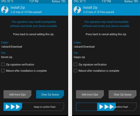 How To Use Twrp Add More Zips Feature On Android • Android Flagship