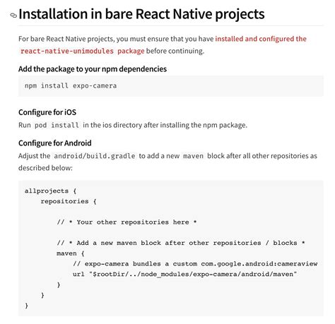 reactjs how to use expo libraries in a react native bare app my xxx