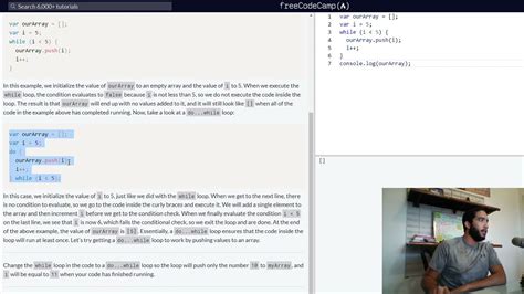 how to iterate with javascript do while loops youtube
