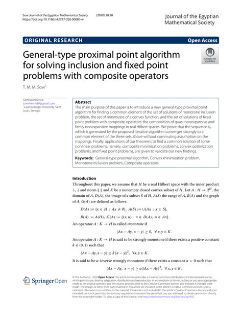 Pdf General Type Proximal Point Algorithm For Solving Inclusion And