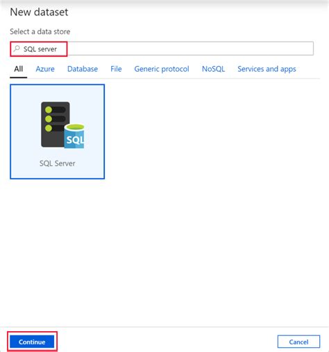 copy data from sql server to blob storage using azure