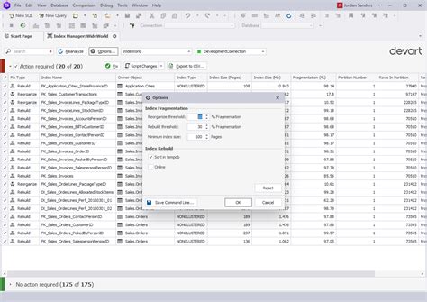 sql server index manager