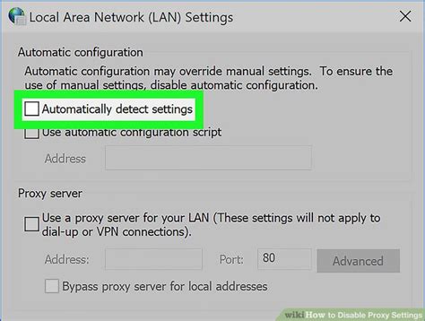 4 Ways To Disable Proxy Settings Wikihow