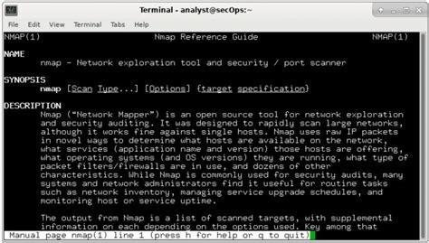 4 5 2 10 lab exploring nmap instructor version