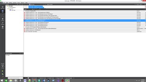 c i reinstalled qt creator to fix error but it created more errors