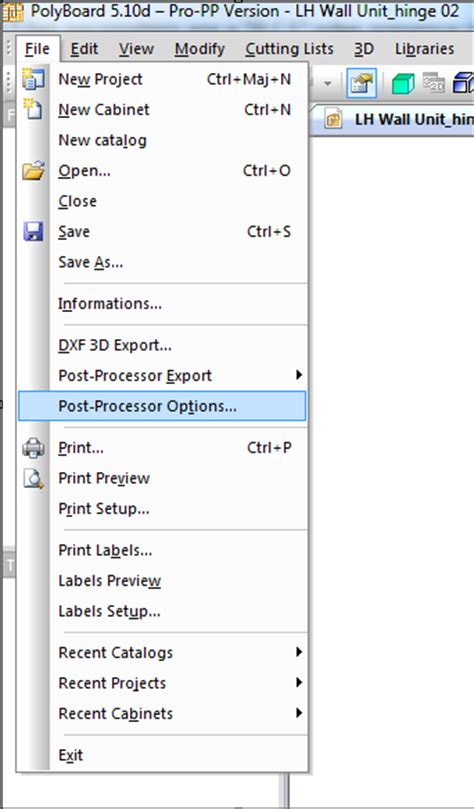 formating cutting lists for other applications wood designer