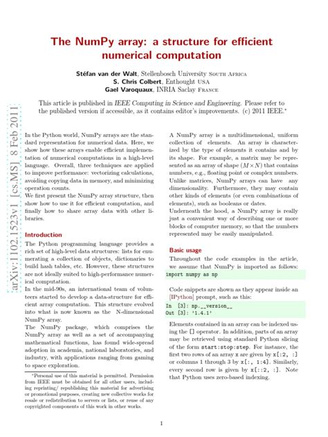 numpy array array data structure string computer science